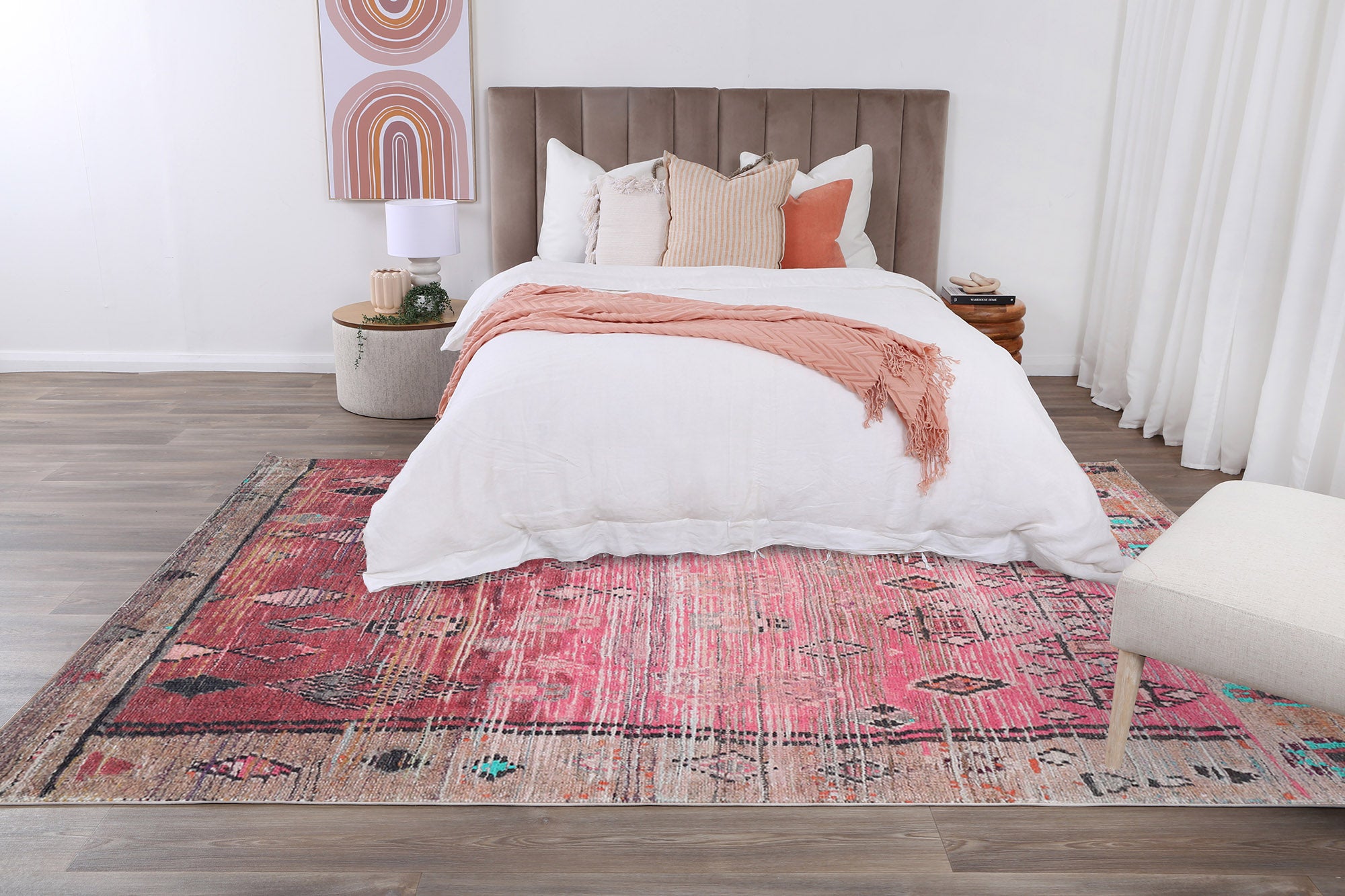 Vintage Chaima Tribal Rose Rug – The Rug Collective™