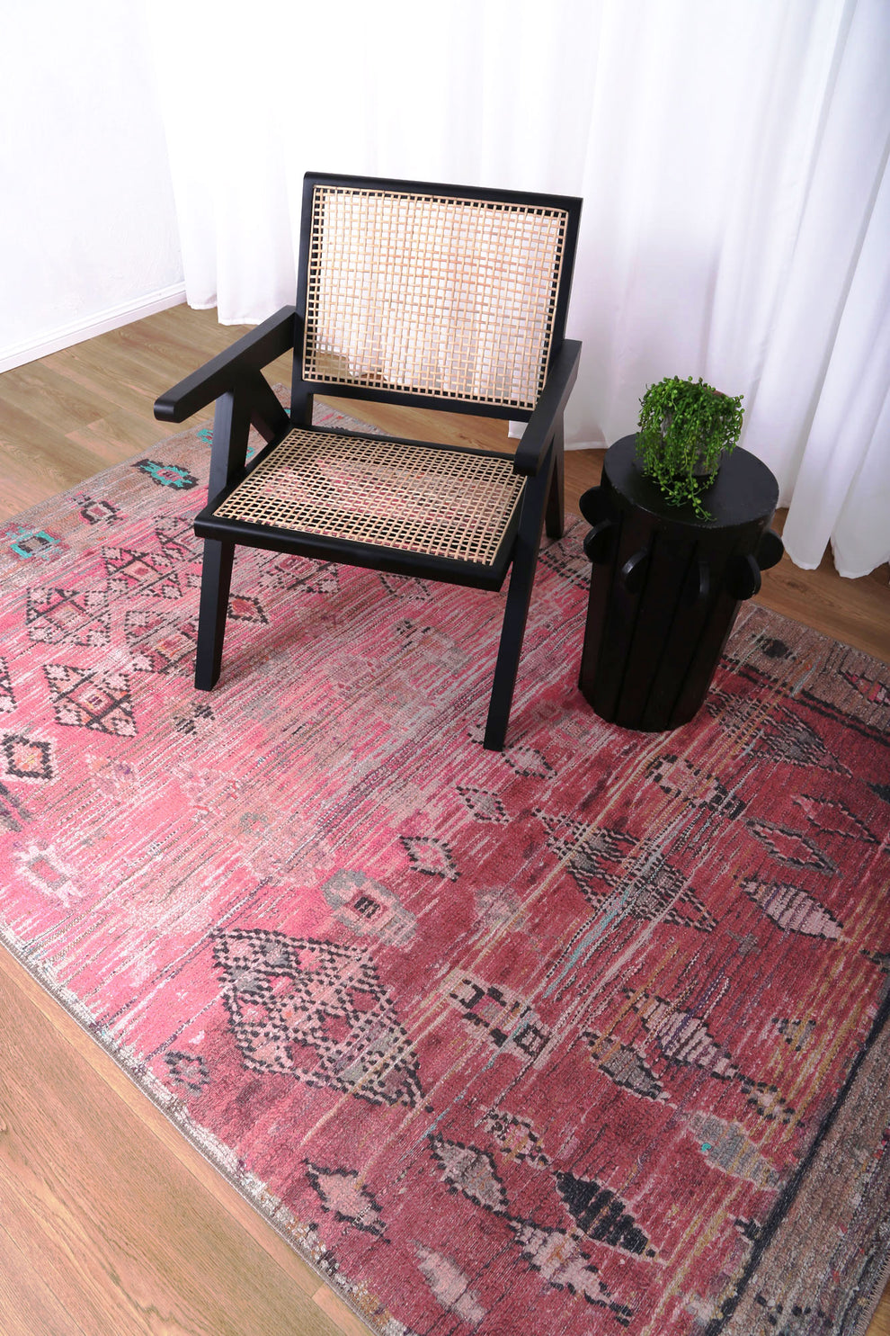 Vintage Chaima Tribal Rose Rug – The Rug Collective™