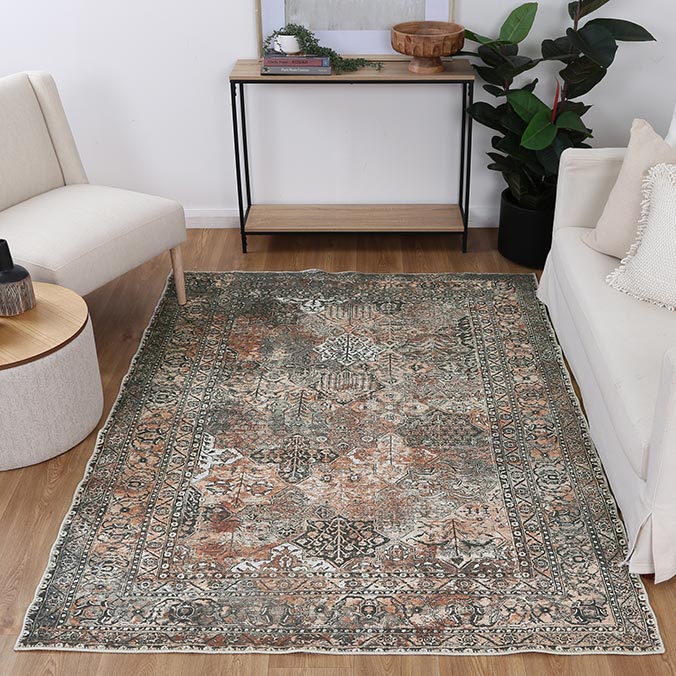 Vintage Tanner Elegance in Natural Rug – The Rug Collective™